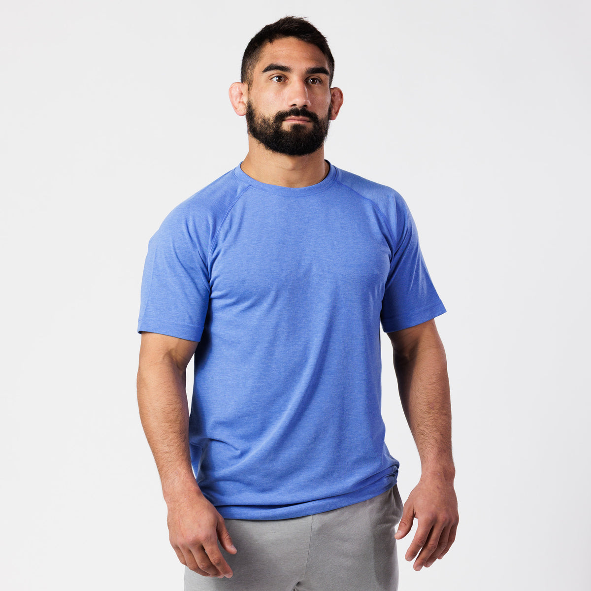 Drirelease Short Sleeve - Heather Blue – Cliff Keen Wrestling